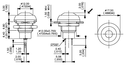 BOUTON APEM IPR3SAD2